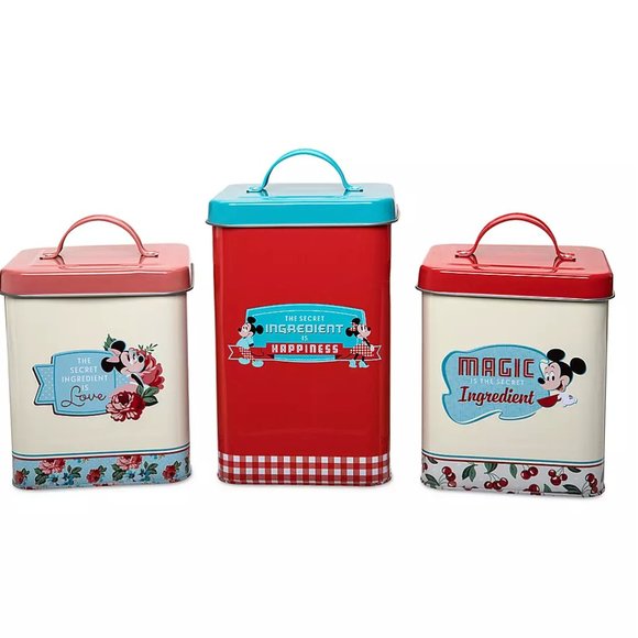 Disney | Kitchen | Mickey Minnie Retro Kitchen Canister Set | Poshmark